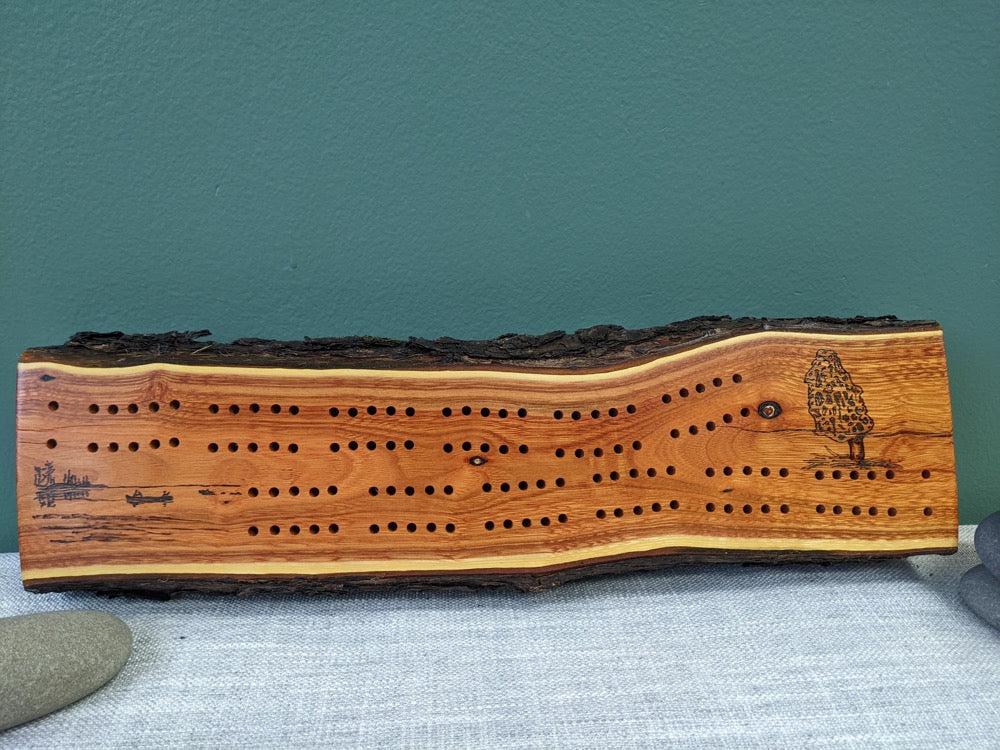 Spring Paddle Cribbage Board – The Big Lake